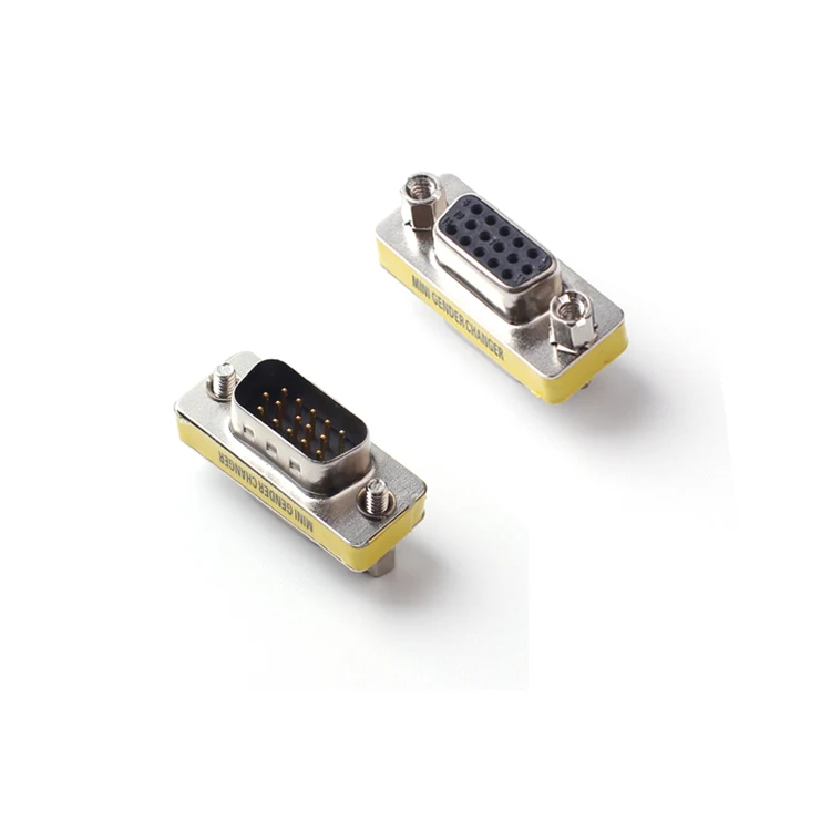 D-sub 15pin Vga Male To Vga Female Converter Monitor Db15 Rgb Hdb 15p ...