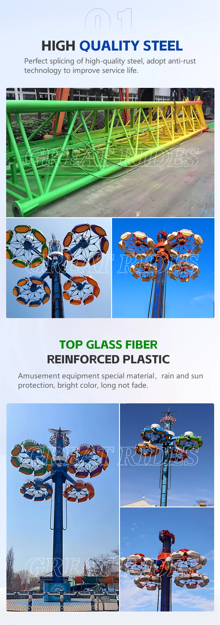 Fairground Attraction Equipment Big Starship Rides 56 Person Rotating ...