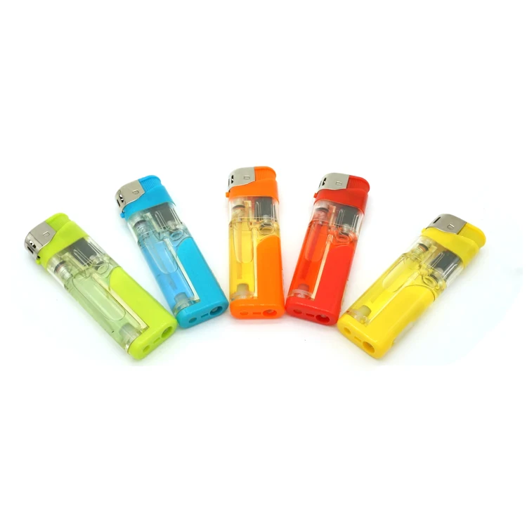 LED Lighter Cigarette Lighter Refillable Gas Lighters Smoking ...