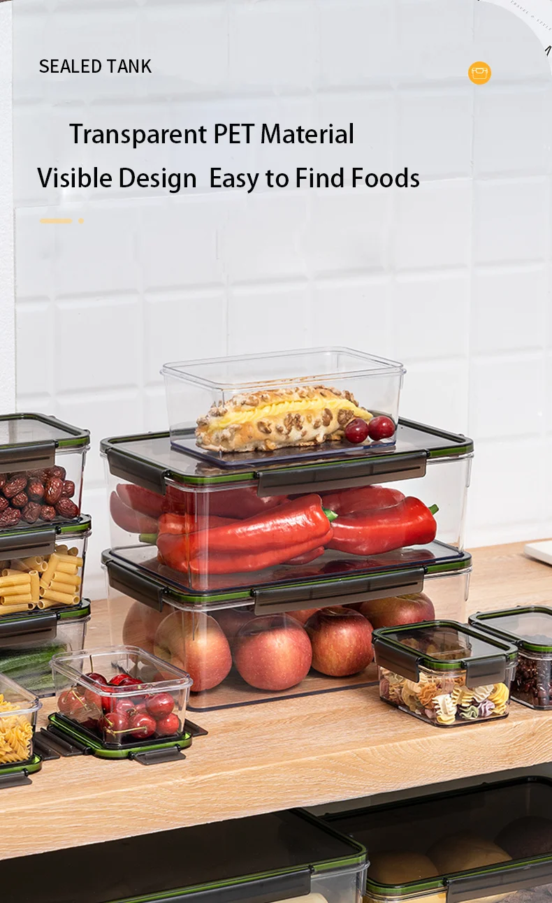 Bpa-free Food Storage Containers Set Airtight Plastic Containers For ...