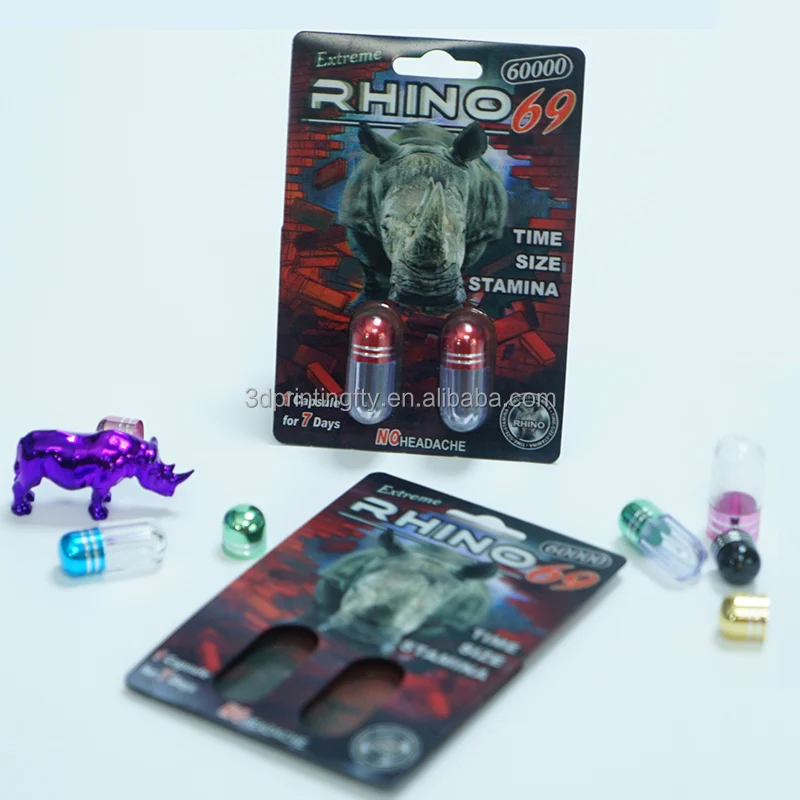 Factory Rhino Single Capsule Card Pill Penis Enlargement Male Sexual ...