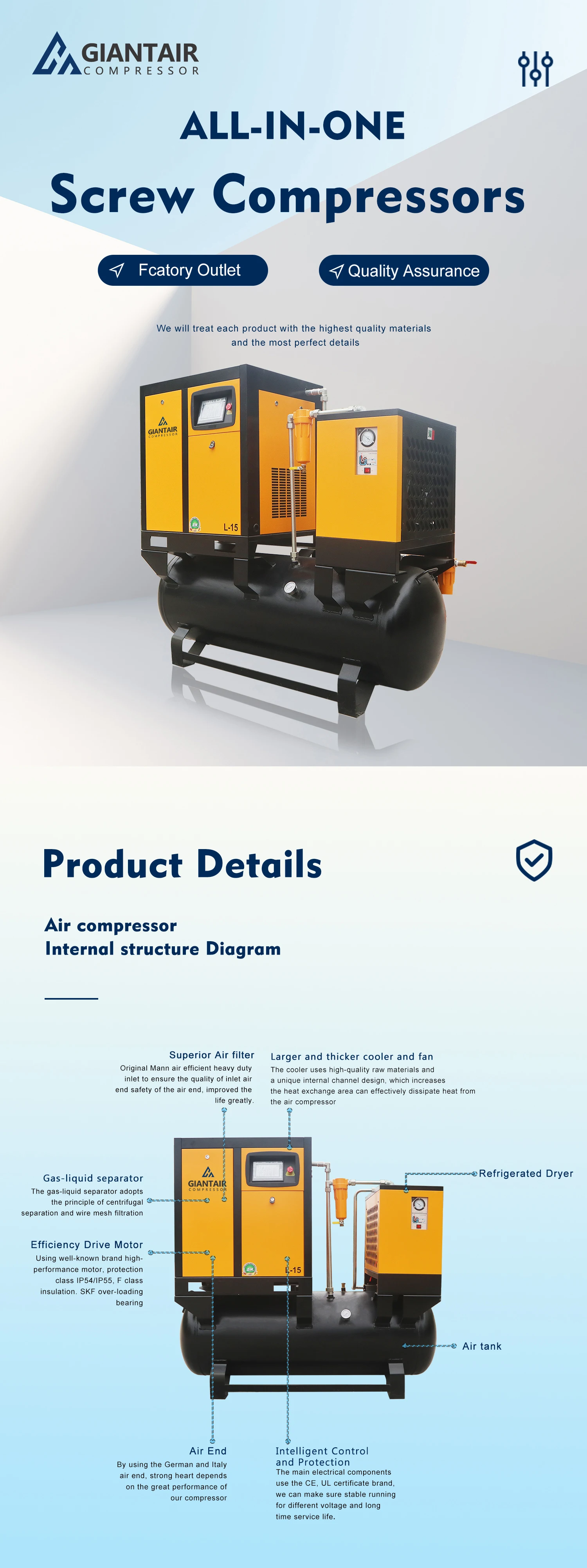 Giantair Kompressors Air Compressor Vidali Kompressors Reciprocating ...