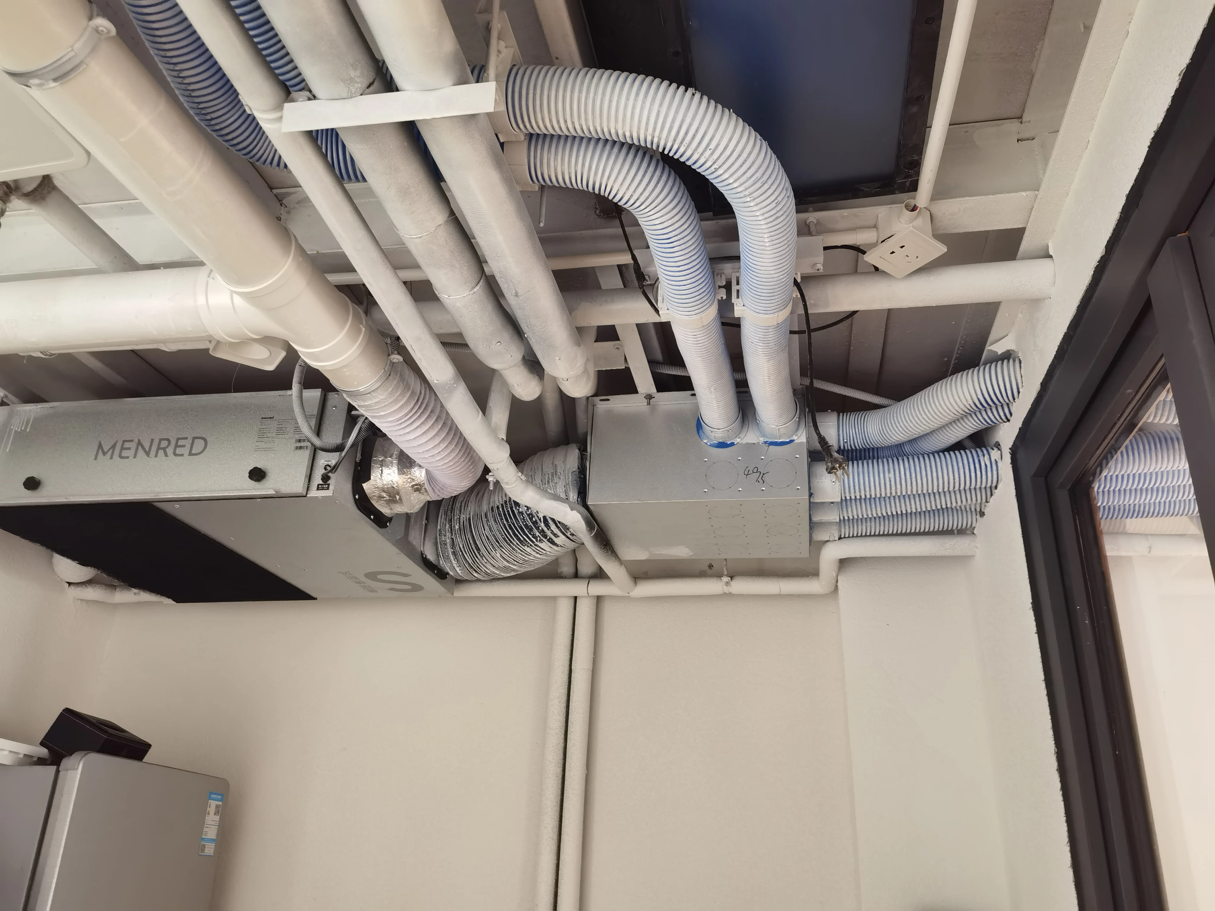 Ceiling Mounted S5 Balanced Ventilation System 350m3 /h ERV WIFI TUYA ...