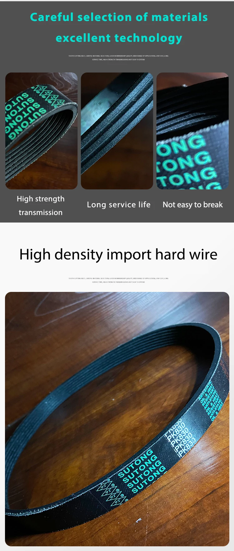 Iso Certified Standard Automobile V-belt Tooth Belt - Buy Auto Timing ...