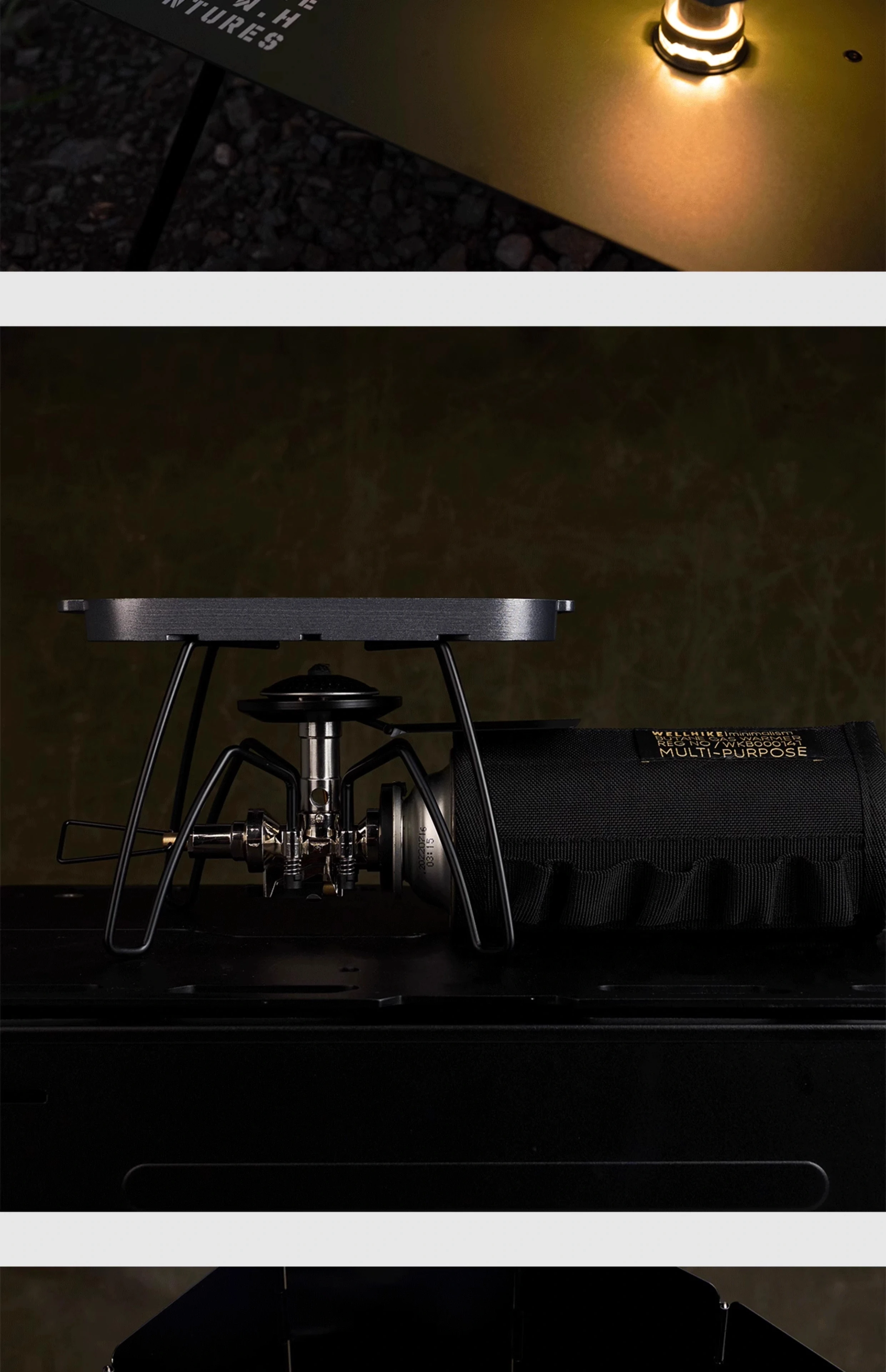 WELLHIKE SWS Blackened Spider Stove - Windproof Folding Camping Gas ...