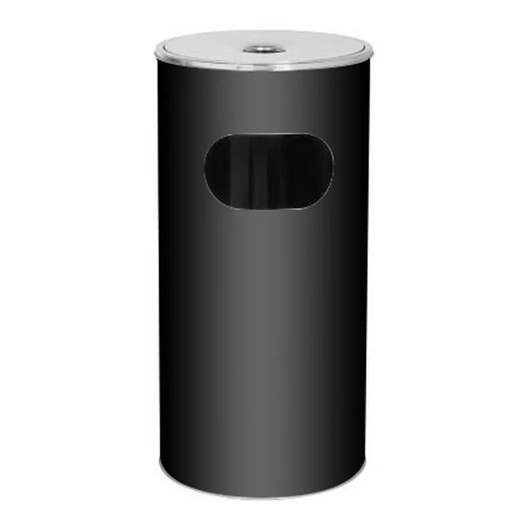 Ibarlom Standing Smoking Bin Hotel Lift Stainless Steel Ashtray Bin ...