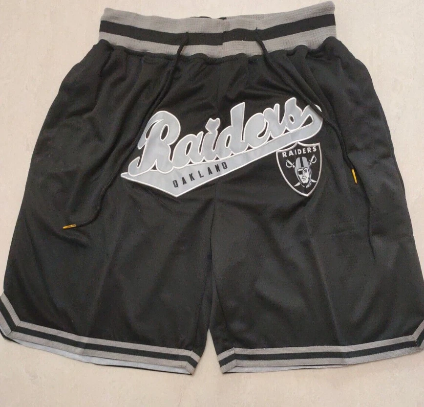 Throwback Las Vegas Raiders Football Shorts Mens Shorts Stitched Size:s ...