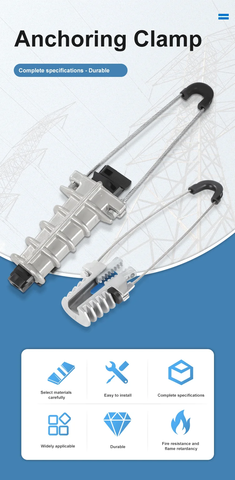 TANHO Overhead Line Hardware ADSS Cable Anchoring Clamp PA Type Wedge ...