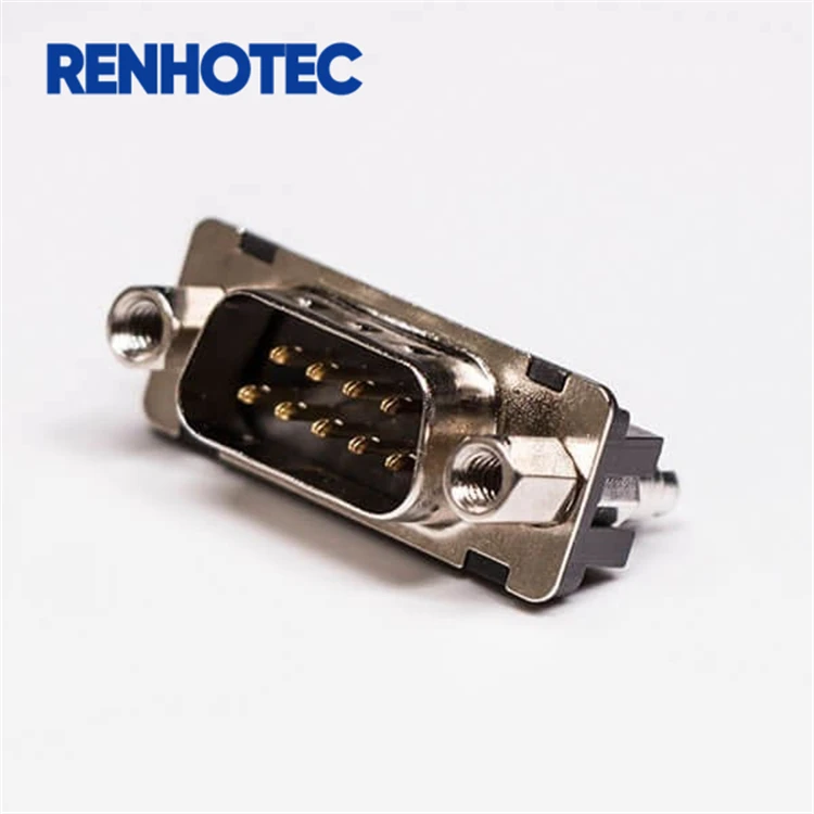 Pcb를 위한 구멍을 통해서 D-sub 9 핀 커넥터 패널 산 방법 DB9 남성 SMT| Alibaba.com