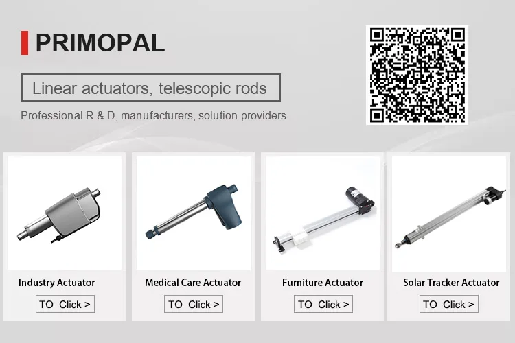 Primopal 12v 24v Stroke 50-600mm 2000n Stroke Linear Actuator For ...