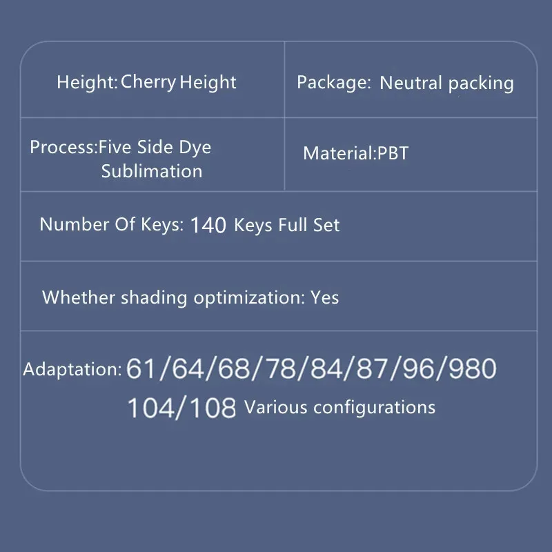 Cherry Profile Gmk Kitsune Keycap 140 Keys Set Pbt Sublimation Keycaps ...