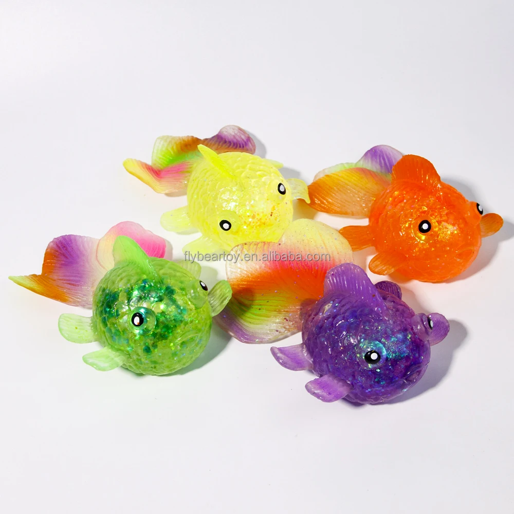 Goldfish Squeeze Toys Colorful Maltose Goldfish Squeeze Ball Goldfish ...