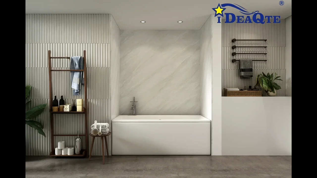 Smc Pvc Wall Panel Artificial Marble Surround Waterproof Bath Surround ...