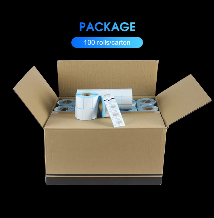 60x40 40x30mm Self Adhesive Thermal Sticker Paper Barcode Label Roll