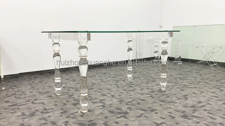 Modern Desk Dinning Table Acrylic Wedding Table Transparent Luxury ...