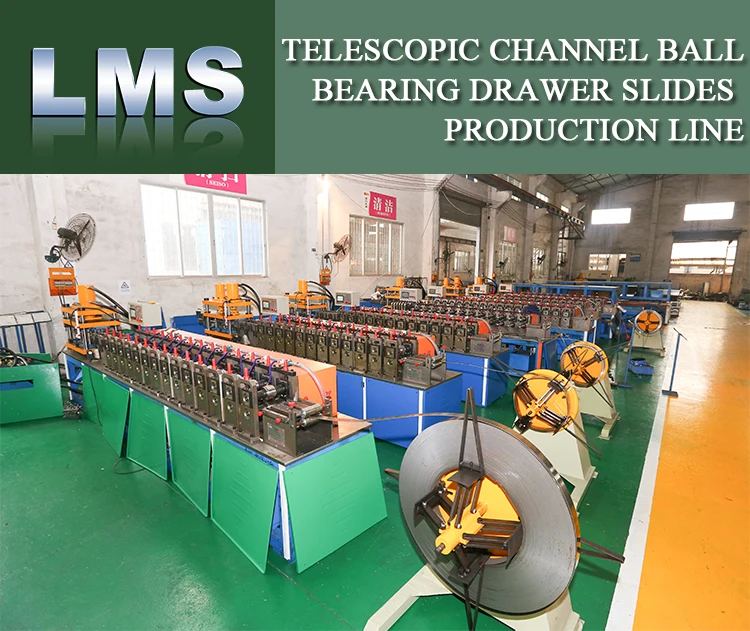 Lms Telescopic Channel Ball Bearing Drawer Slides Roll Forming ...
