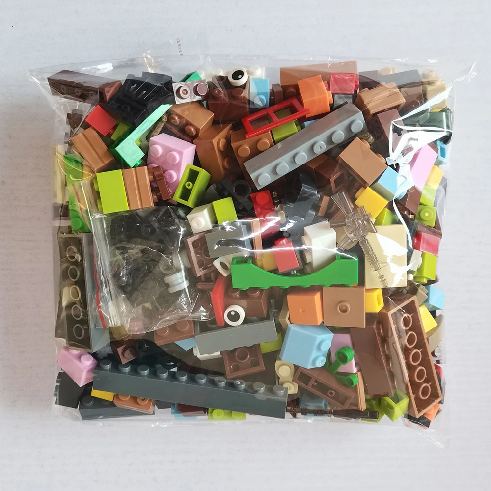 Plastic Building Blocks Variety Of Shapes Mix Compatible Brick Toys Diy ...