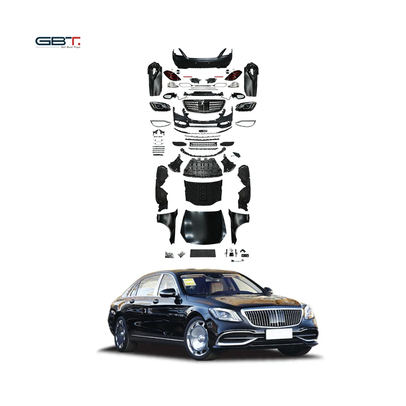 GBT Factory Facelift Body Kit mercedes w221 Upgrade 2018 W222 S Class ...