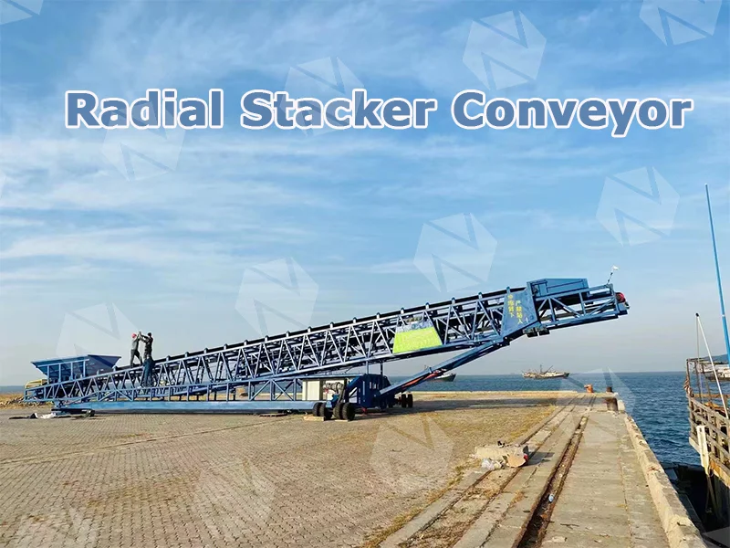 Mobile Stacker Crawler Reclaimer Rubber Conveyor Belt Portable Bulk ...