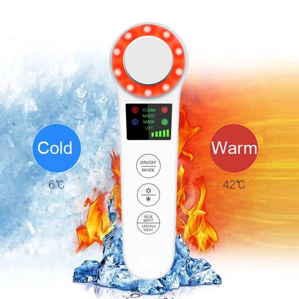 Hot And Cool Face Lifting Wrinkle Removal Skin Massage Machine ...