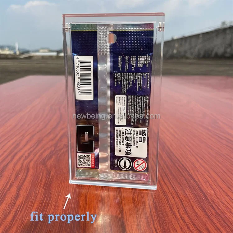 Clear Acrylic Pokemon Single Japanese Booster Pack Case With Magnet ...