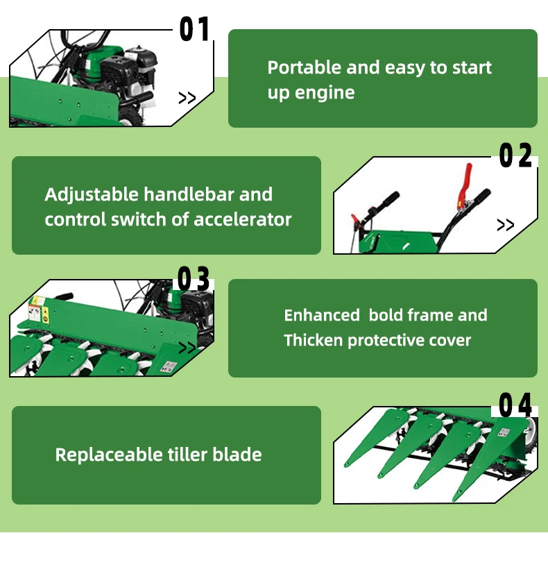 Mini Agricultural Machinery Harvester Wheat Cutter Machine Mini Wheat ...