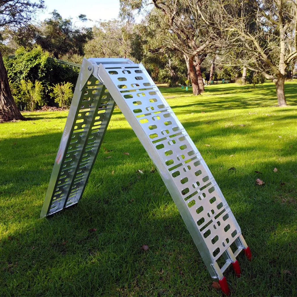 Heavy Duty Aluminium Folding Ramp Motorcycle Ramps Truck Foldable ...
