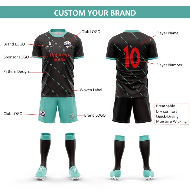 Shop High Quality Team Club Soccer Uniforms - HEALY Brand