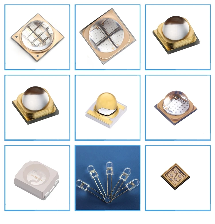 DIP 3mm&5mm UV LED 365nm-435nm for Curing & Machine Vision