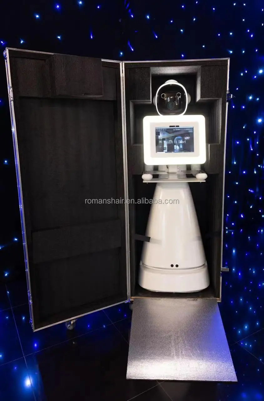 Automatic Party Walking Roamer Robot Photo Booth 360 Video