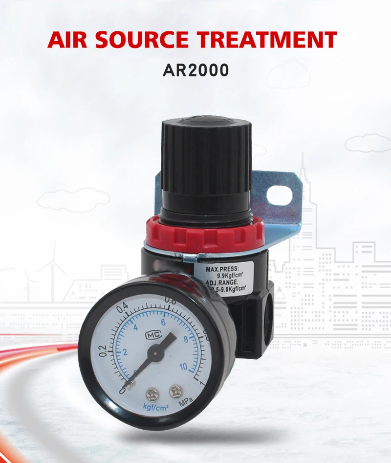 Ar2000 Air Source Treatment Units Pneumatic Components Compressed Air Pressure Regulator - Buy ...