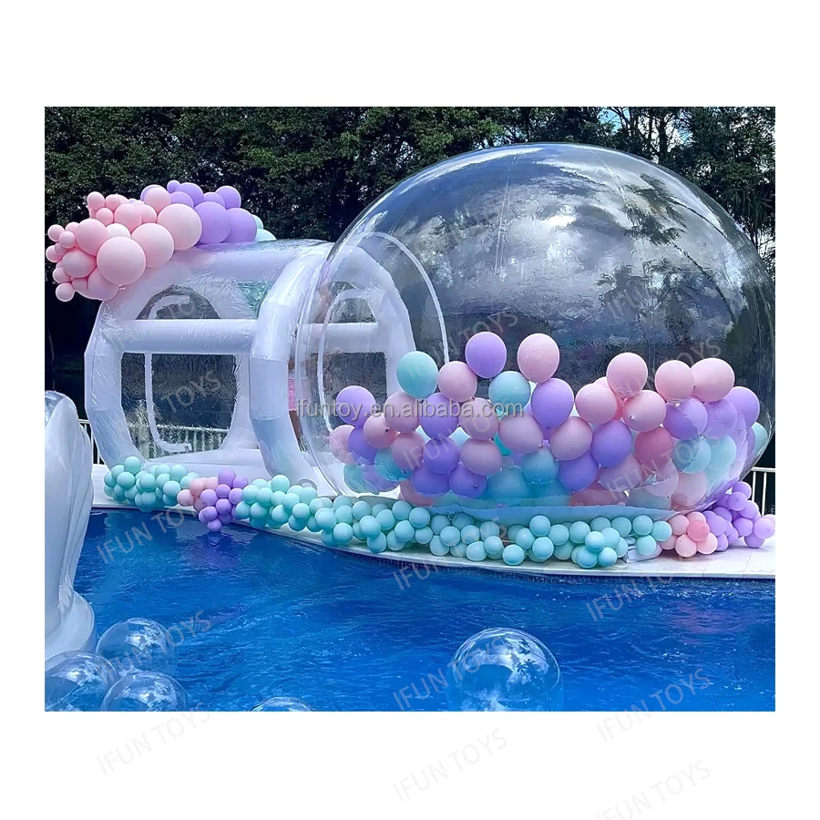 Millions Ocean Ball Pools Pink Rabbit Inflatable Soft Play Bubble House ...
