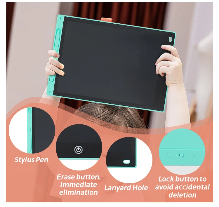 Portable Ultra-Thin Gift Kids Handwriting Pads Electronic Drawing LCD ...
