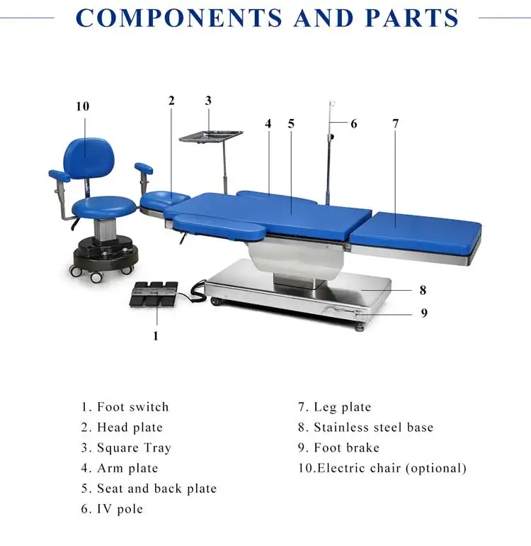 SNMOT7100 Electric Ophthalmic Operating Table for Eye Surgery