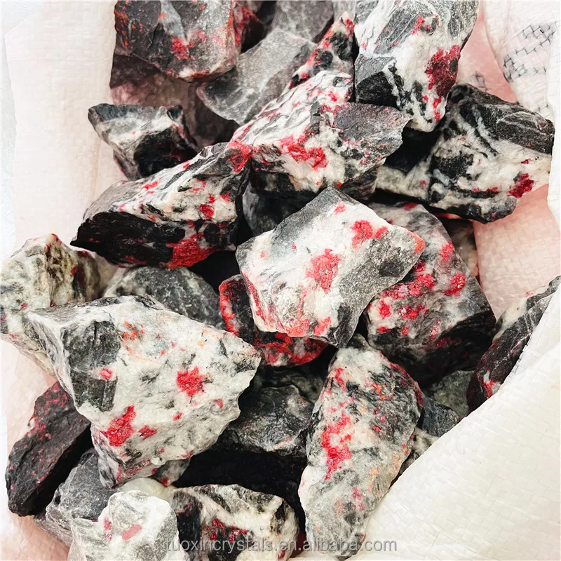 Wholesale Natural Cinnabar Crystal Minerals Specimen Raw Rough Quartz ...
