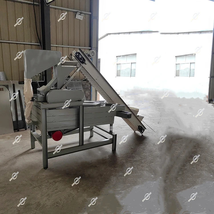 Six Channel Ground Peanut Separator Separating Cracker Sheller Pine Nut ...