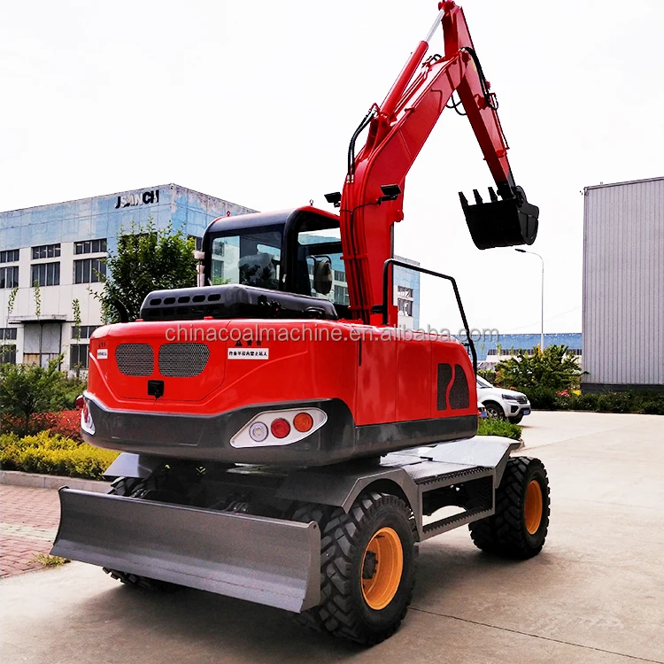 Household Wheel Excavator 3 Ton Excavator Earth Moving Machinery Track ...