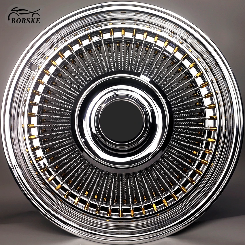 18 20 22 Inch Car Spoke Wheel Chrome Titanium Gold Aluminum Rims Steel ...