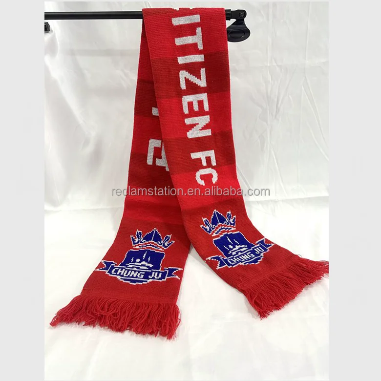 Customized Logo World Soccer Cup Football Team Clubs Scarf