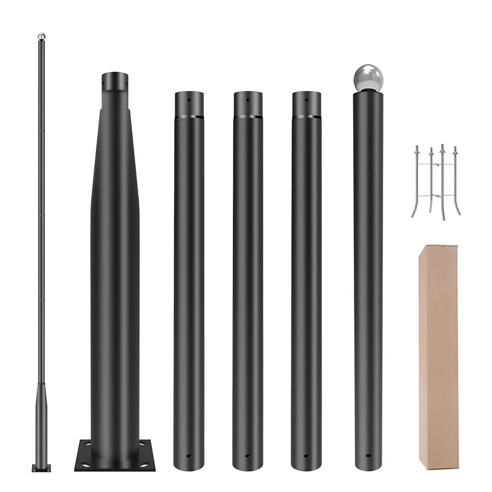 Customized 3M 4M 5M 6M Metal Steel Iron Street Light Split Detachable ...