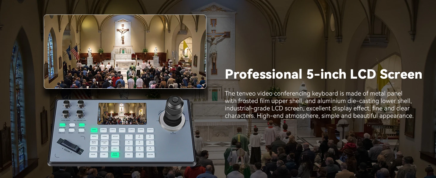 Tevo Kb200pro 4d Joystick Ptz Camera Controller With Tally Light & Oem