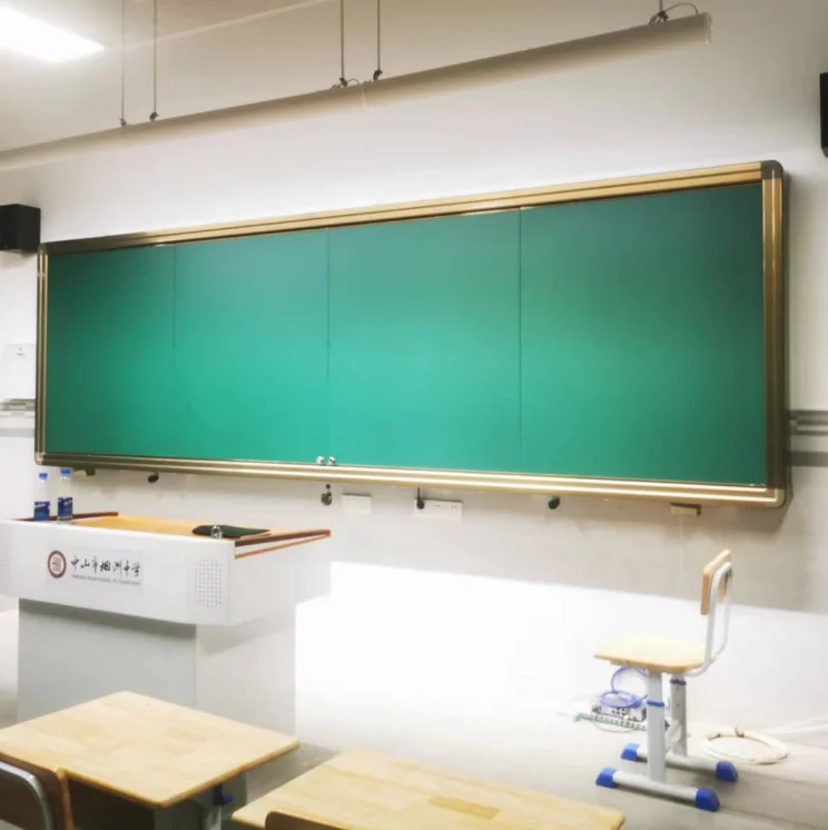 Sliding Classroom Whiteboard Green Board Student School University ...