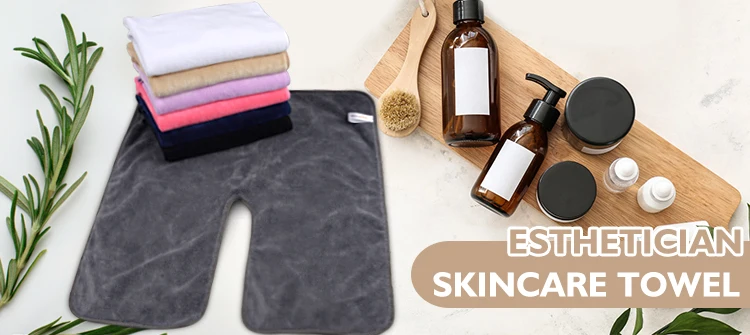 Custom Microfiber Spa Facial Glow Towels for Estheticians