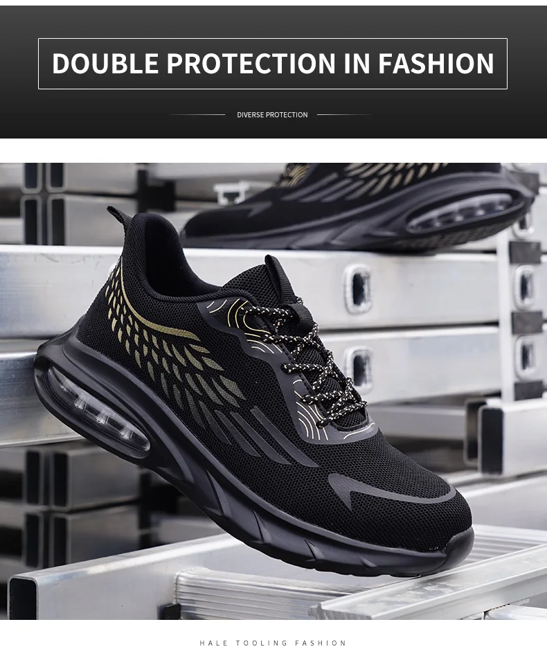 Anti-smashing Steel Toe Puncture Proof Construction Lightweight ...