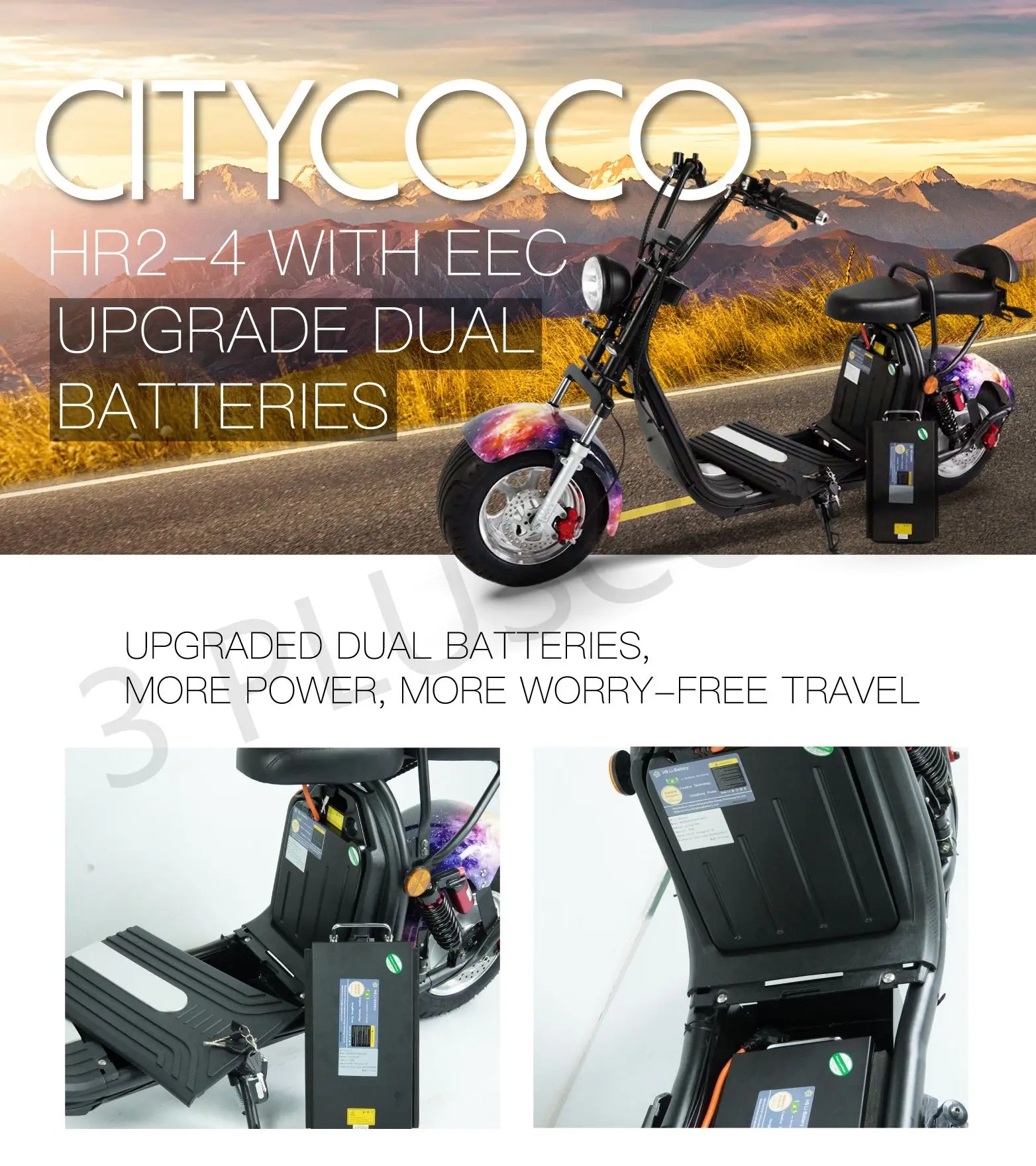 Citycoco 2000w Electric Scooter - High Performance & Range