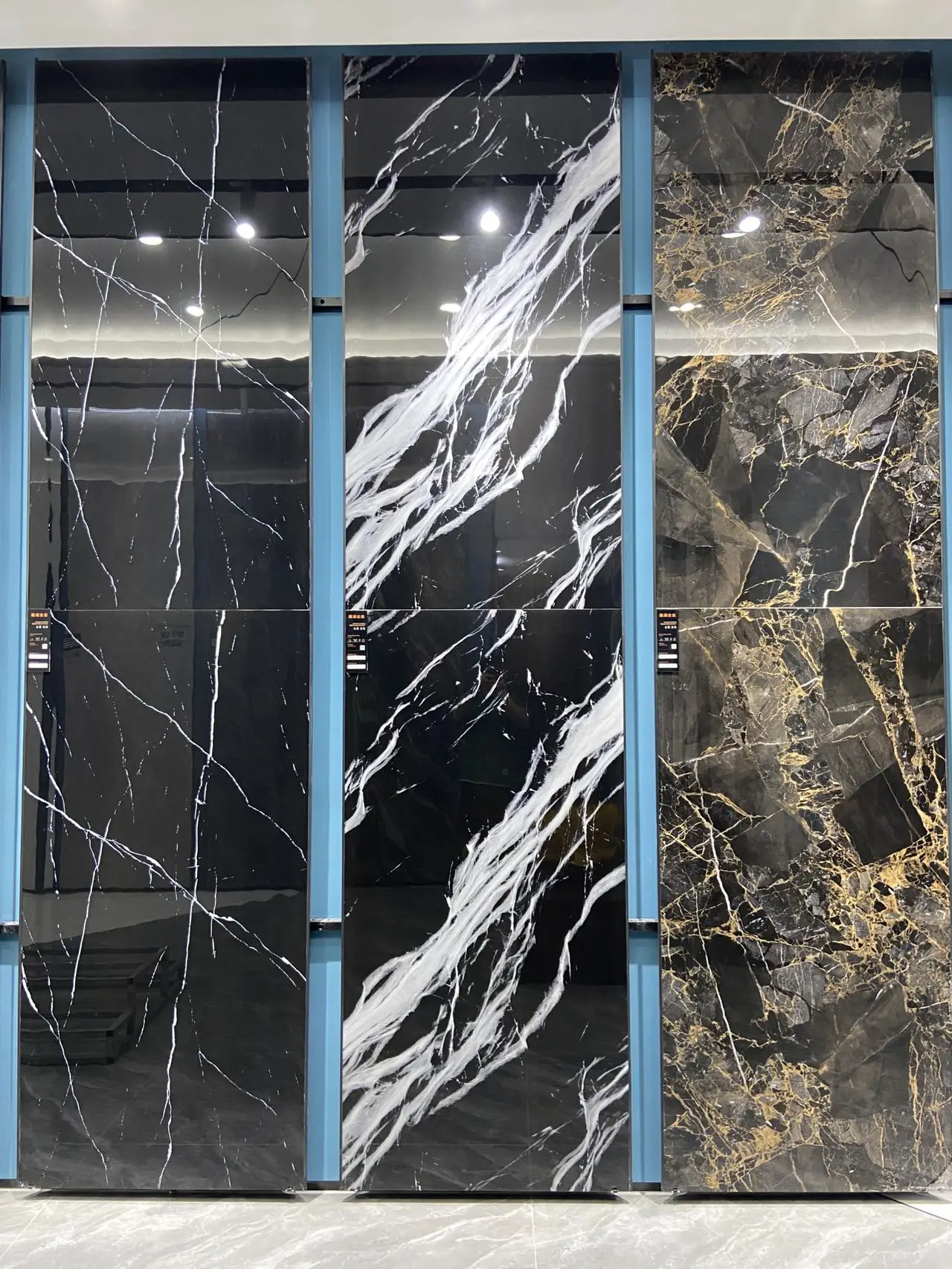 Modern Panda White Marble Look Porcelain Tiles for Luxury