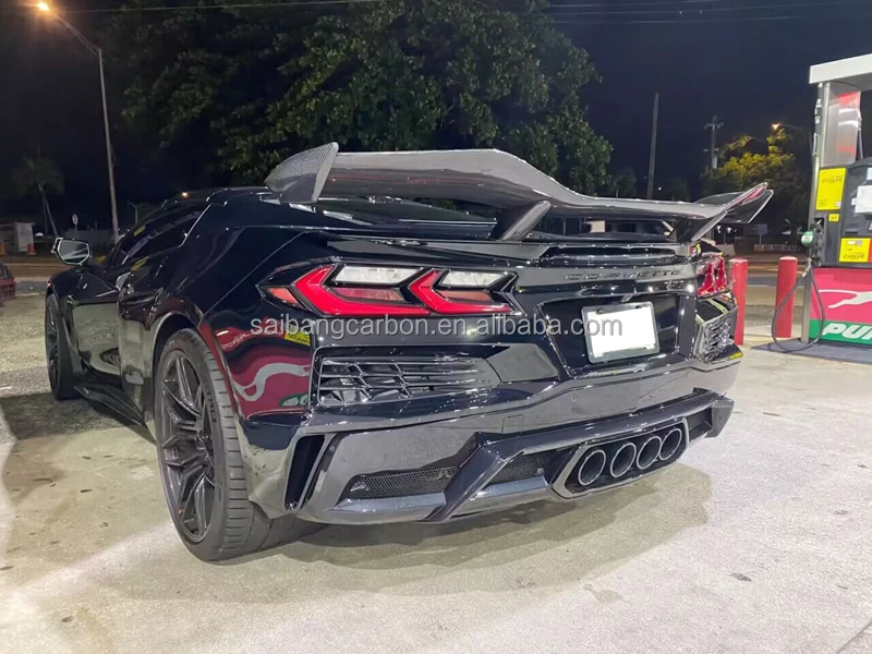2023 Corvette C8 Z06 Carbon Fiber Rear Spoiler High Wing for Chevrolet ...