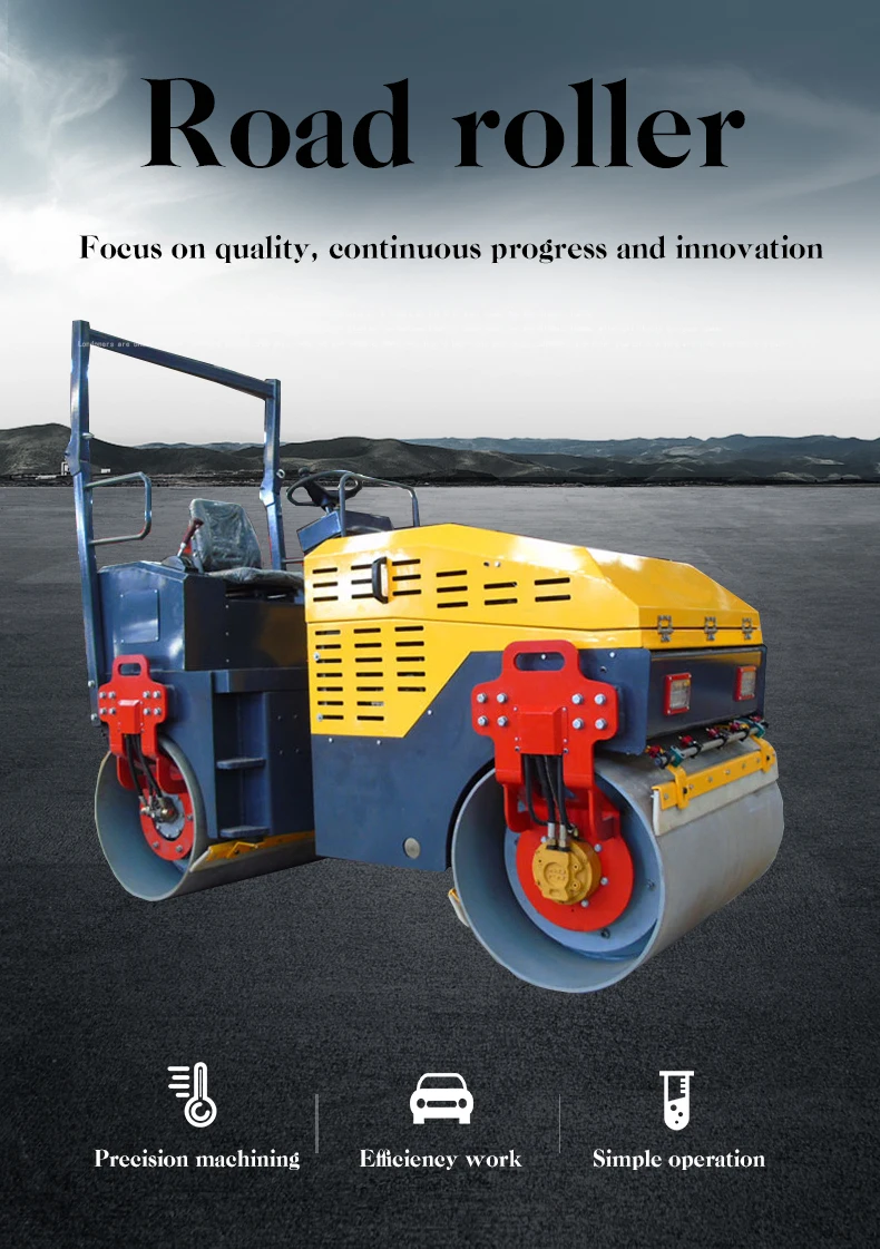 Earth-moving Machine Hydraulic Vibratory Small Road Roller - Buy Road ...