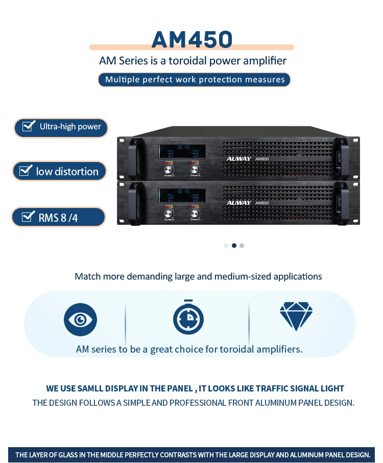 AM450 Class H Audio Module 2 Channel Power Amplifier Professional ...