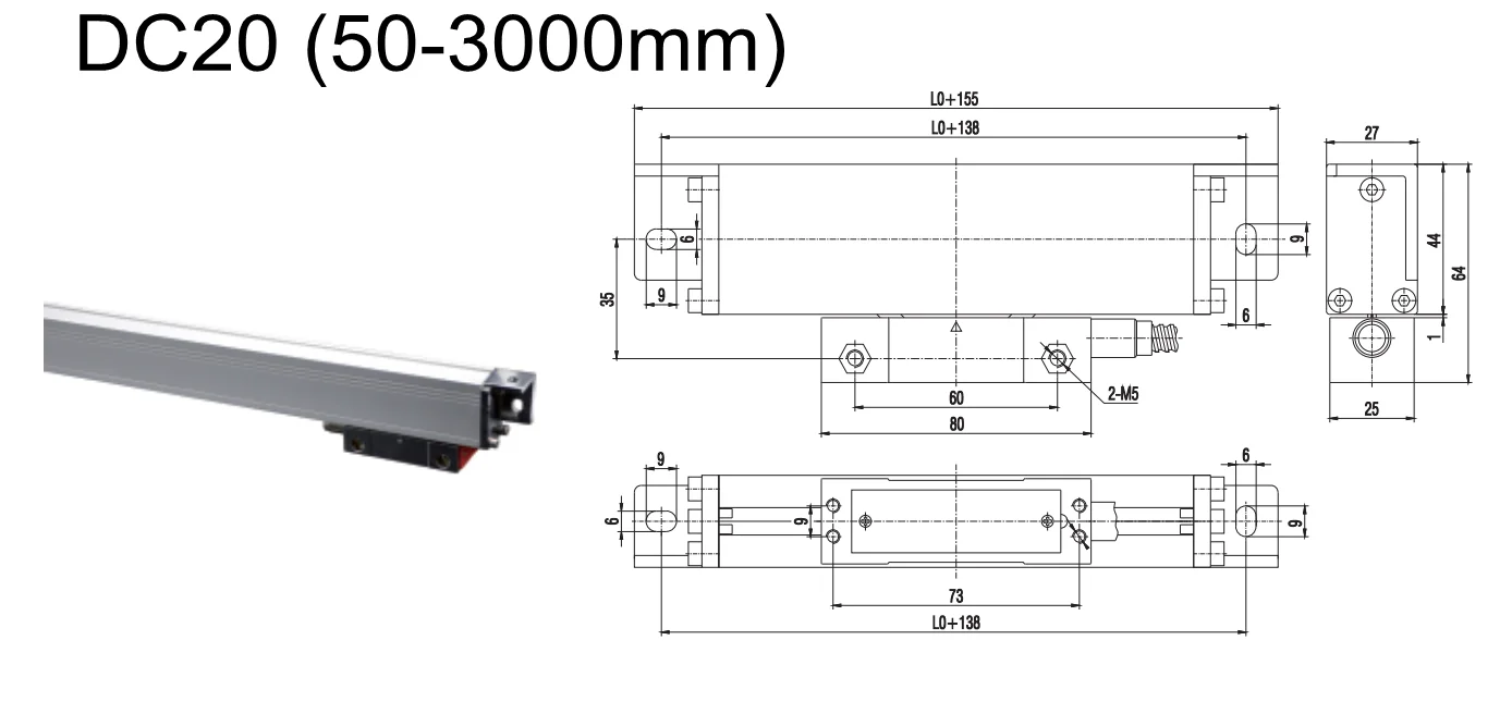High Accuracy Linear Encoder - 5um Resolution Grating